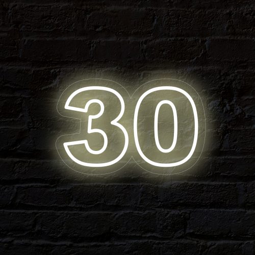 30 Thirty Neon Sign - Little Pineapple Neon